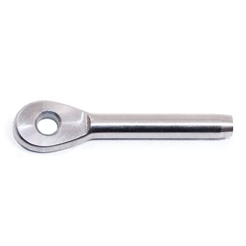 Indital Stainless Steel Eye Terminal to Crimp Wire Rope 15/64" Dia ...