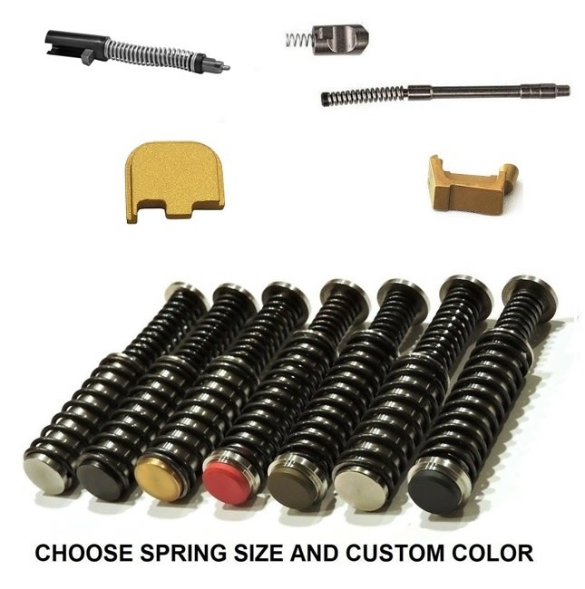 UPGRADED Upper Parts Kit For GLOCK 43 43X with custom coated guide rod ...