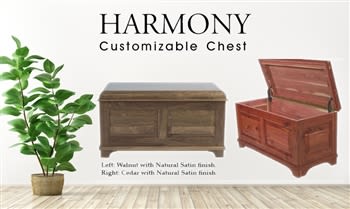 Amish Custom 100% Cedar Chests Solid Wood