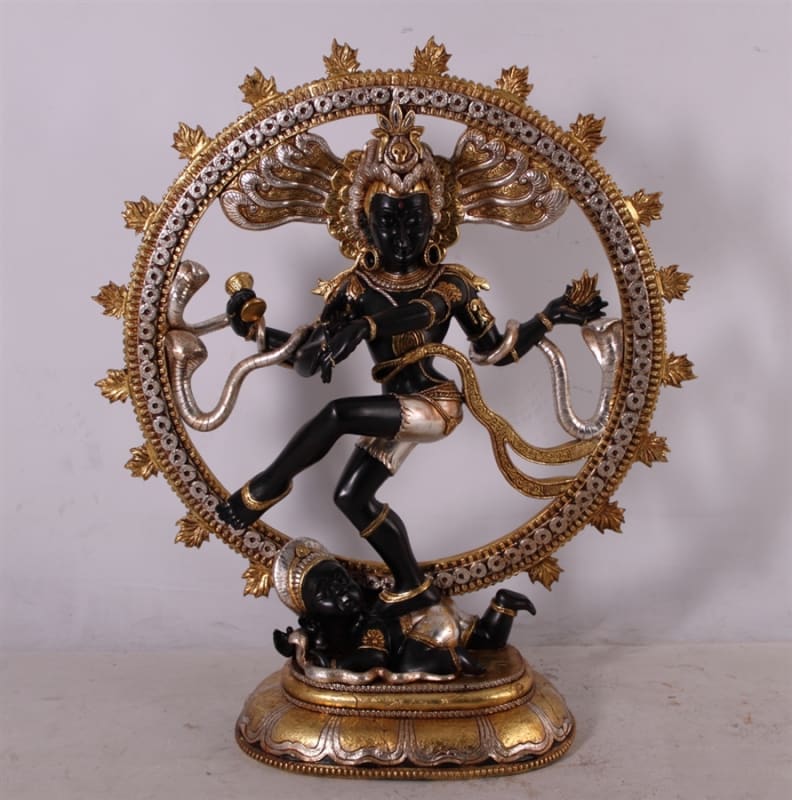 Shiva Statue Hindu God Mahadeva in Hand-Painted Multicolored Finish by ...