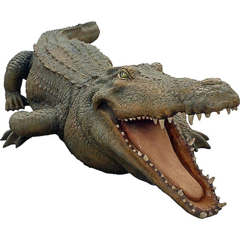 Crocodile Statue in Multicolored Hand-Painted Finish by AFD Home - AFD ...
