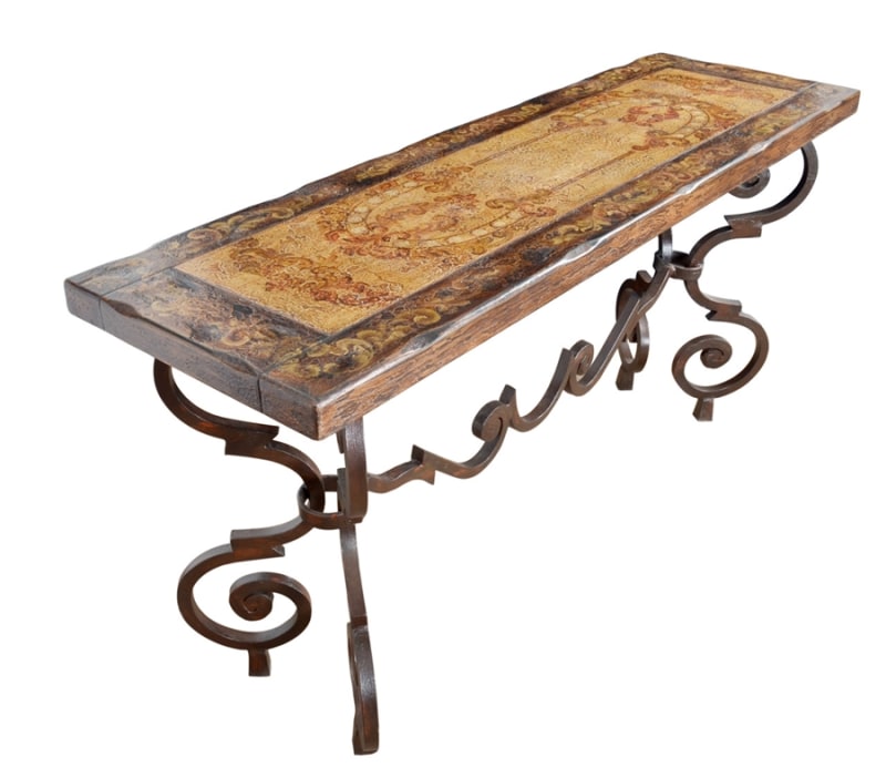 Belruse Iron Console Table in Brown Finish by AFD Home - AFD-12013694