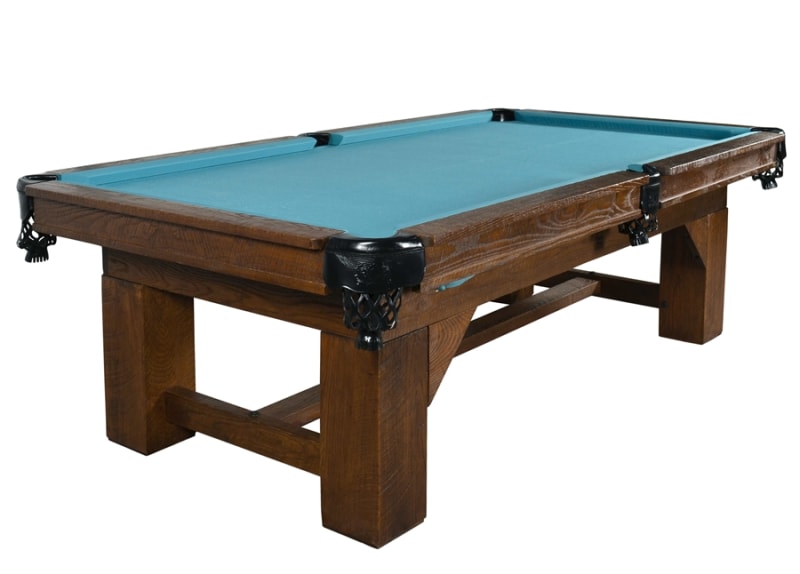 American Bungalow Ash Wood Slate Top Pool Table in Multi Step Natural ...