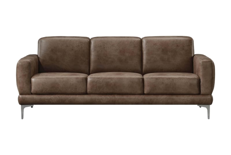 Reagan Sofa in 2-Tone Mocha Polished Microfiber Finish by Acme - 55085