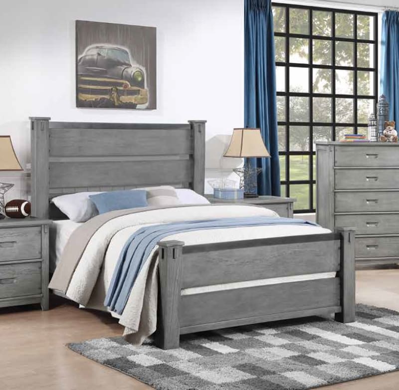 Veda Twin Bed in Gray Finish by Acme - BD02040T