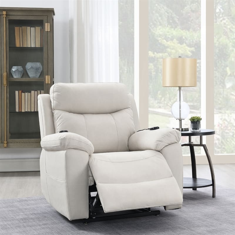 Chriki Power Motion Lift Recliner w/Heating and Massage in Beige ...