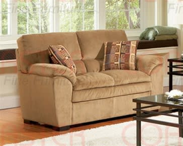 Molly Caramel Corduroy Fabric Loveseat by Coaster - 502422