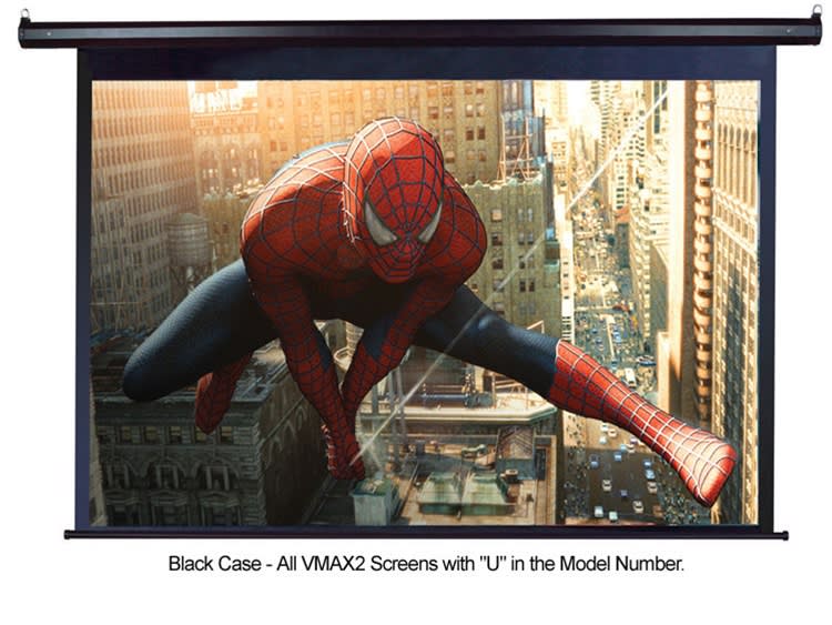 VMAX2 Electric Projection Screen 66" x 118"-Black Casing - MaxWhite ...