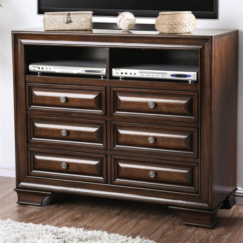 Brandt 41 Inch TV Console in Brown Cherry Finish by Furniture of ...