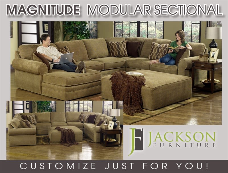 Magnitude BUILD YOUR OWN Sectional - Desert Chenille Fabric by Jackson ...