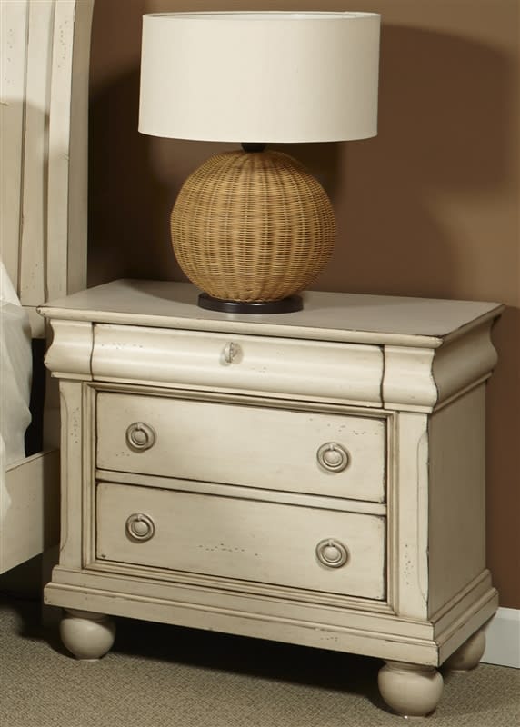 Rustic Traditions II Nightstand in Rustic White Finish by Liberty ...