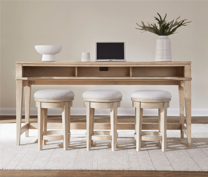 Brentwood 4 Piece Console Bar Table Set in Sandstone Finish by Liberty ...