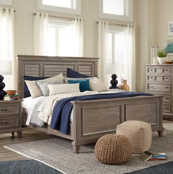 Lancaster Shutter Panel Bed in Dovetail Grey Finish by Magnussen - MAG ...