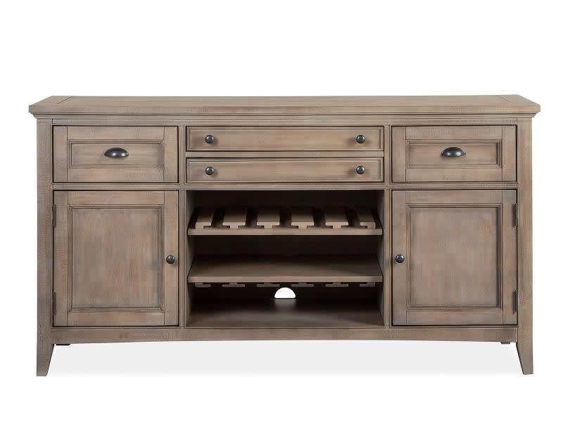 Paxton Place Buffet in Dovetail Gray/Weathered Bronze Metal Finish by ...