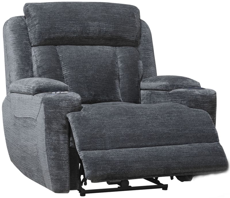 Dalton Power Recliner in Lucky Charcoal Fabric by Parker House - MDAL ...