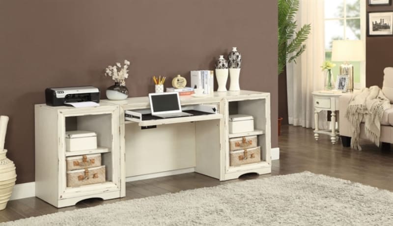 Nantucket 3 Piece Modular Home Office Desk in Vintage Burnished Artisan ...