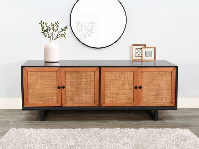 Modern Accent Cabinet in Magic Black Finish by Sunny Designs - SD-2191BL