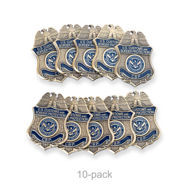 CBP Badge Metal Emblems (10 pk)