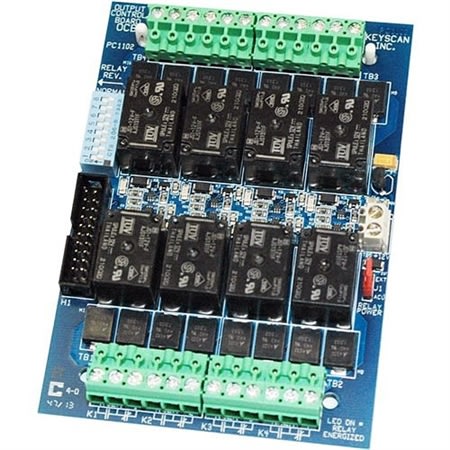 Keyscan OCB8 Form-C 8 Relay Output Control Board, Auxiliary Service ...