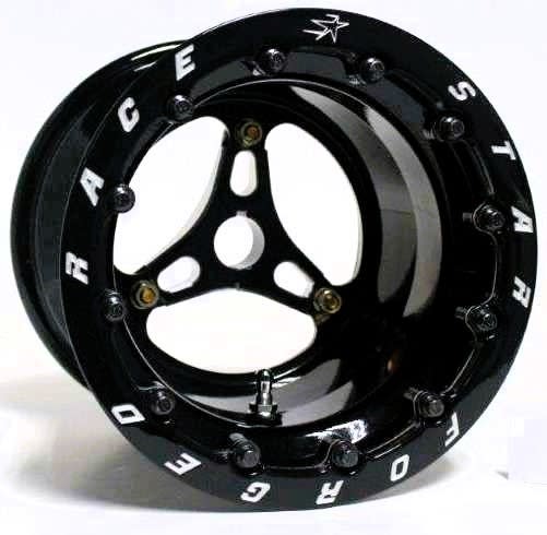 JR DRAGSTER PAIR 8X8 DOUBLE BEADLOCK BLACK