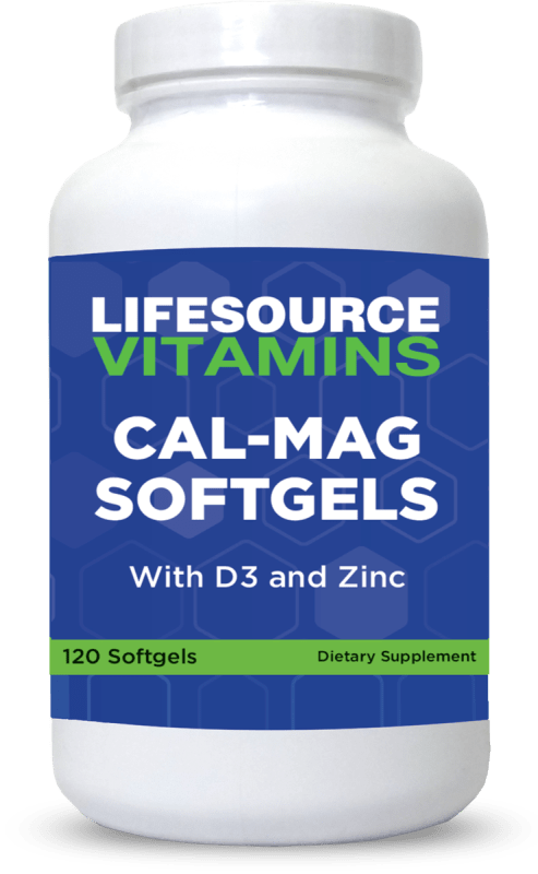LifeSource Vitamins Cal-Mag 120 Softgels, Ultimate nutritional ...
