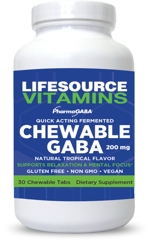 LifeSource Vitamins - Chewable Gaba 200 mg