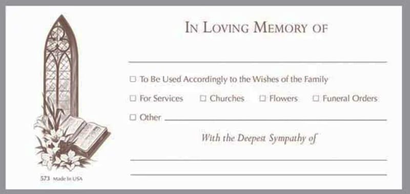 Church Window Memorial Offering & Contribution Envelopes | Lynch Supply