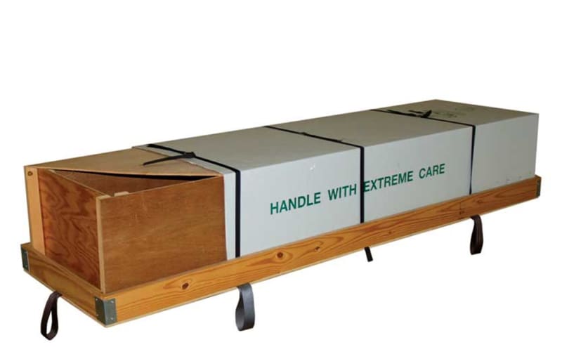 deluxe combo casket & air tray all wood transport