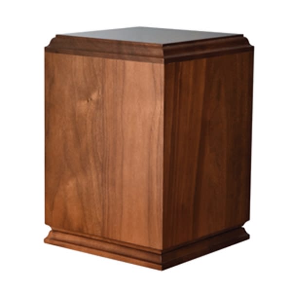 square cremation urn
