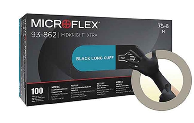microflex midknight xtra black powder prep room
