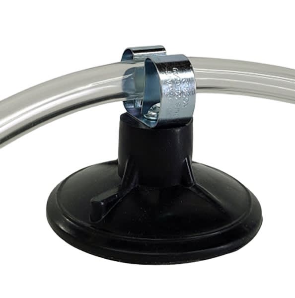 tubing & hose holder with suction cup prep room