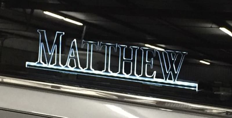 4" Name Plates For Hearse |Lynch Supply