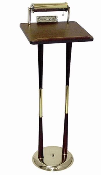 register stand light walnut chapel