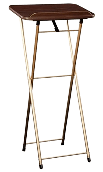 Folding Portable Register Stands With Laminate Tops | Lynch Supply