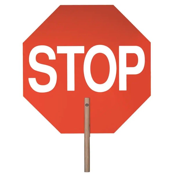 hand held stop signs service items