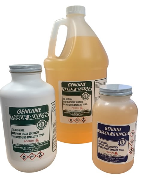 hydrol tissue builder-pint bottle prep room