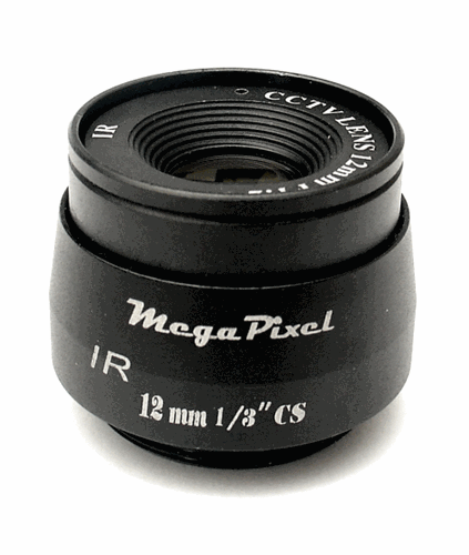 12mm, F1.4 High Res, CS Mount, Fixed Iris CCTV Lens