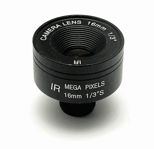 16mm, F1.6M12 Mount, Fixed Iris High Res, CCTV Lens