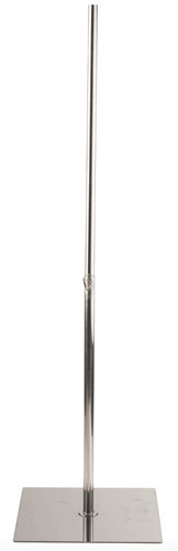 Chrome Metal Flat Base for Dress Forms & Mannequins | Mannequins Express