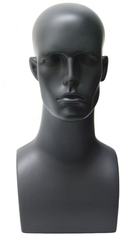 Male Display Head in Grey