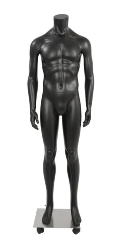 Matte Black Male Full Body Ghost Mannequin