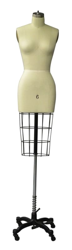 Female Half Body Dress Form Size 6 Non Collapsible Shoulders
