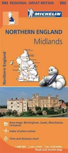 Northern England - Midlands Travel & Road Map by Michelin. Includes ...
