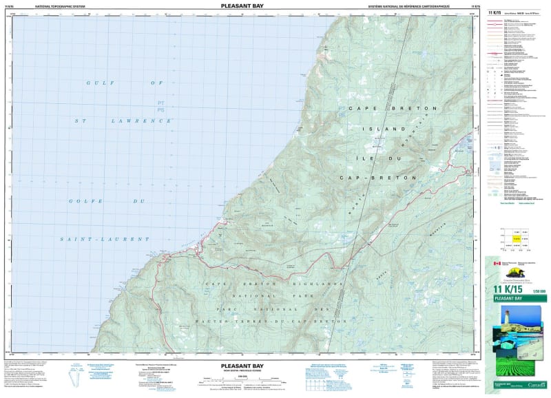 011K15 - PLEASANT BAY - Topographic Map