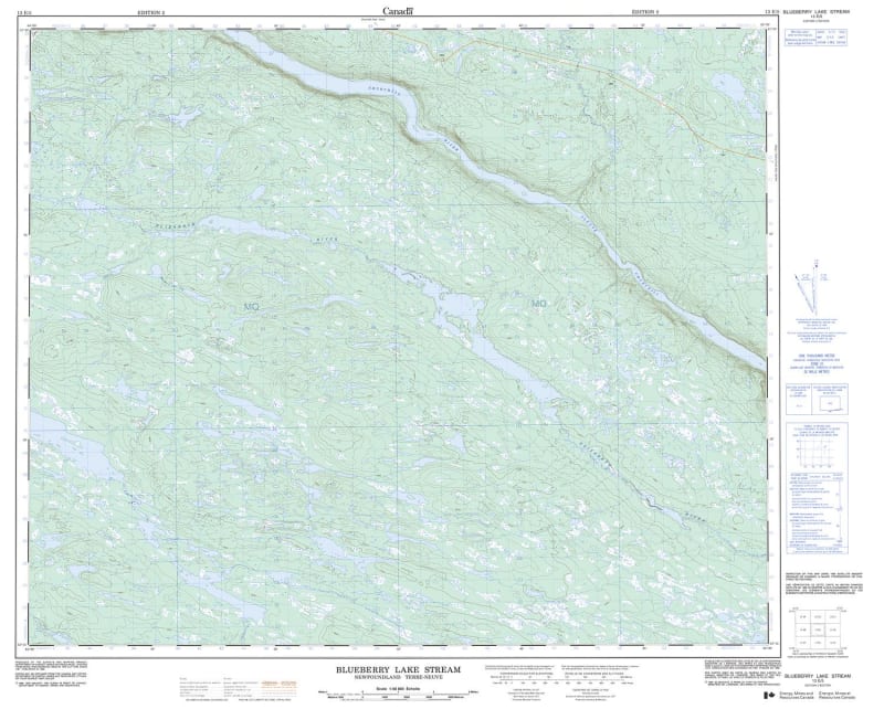 013E05 - BLUEBERRY LAKE STREAM - Topographic Map