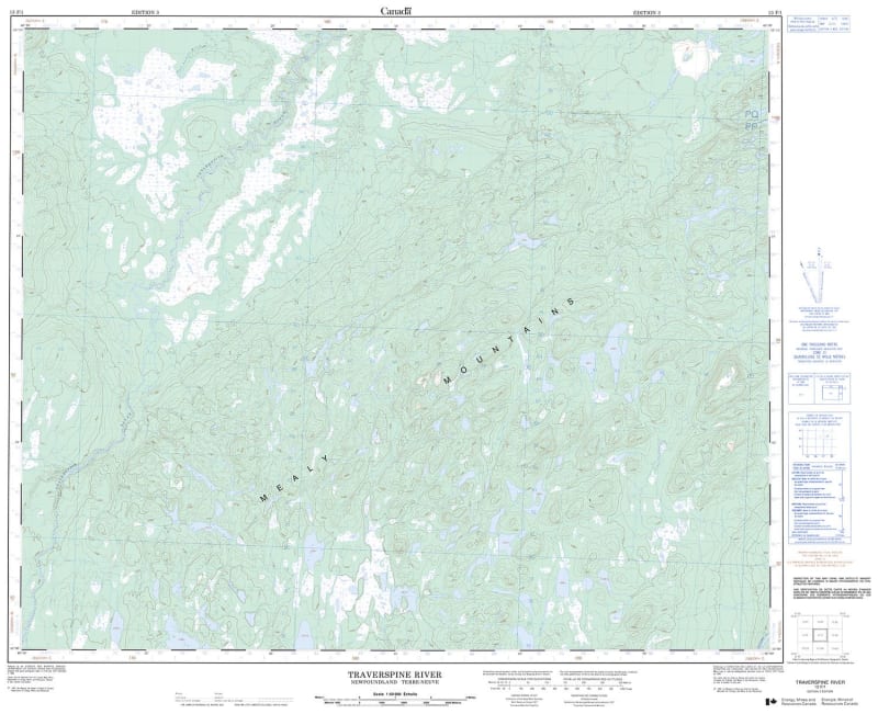 013F01 - TRAVERSPINE RIVER - Topographic Map