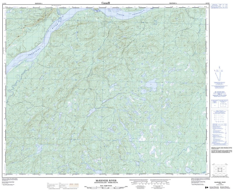 013F02 - MCKENZIE RIVER - Topographic Map
