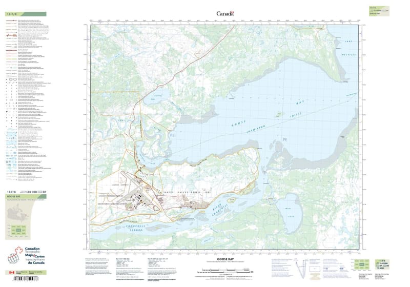 013F08 - GOOSE BAY - Topographic Map