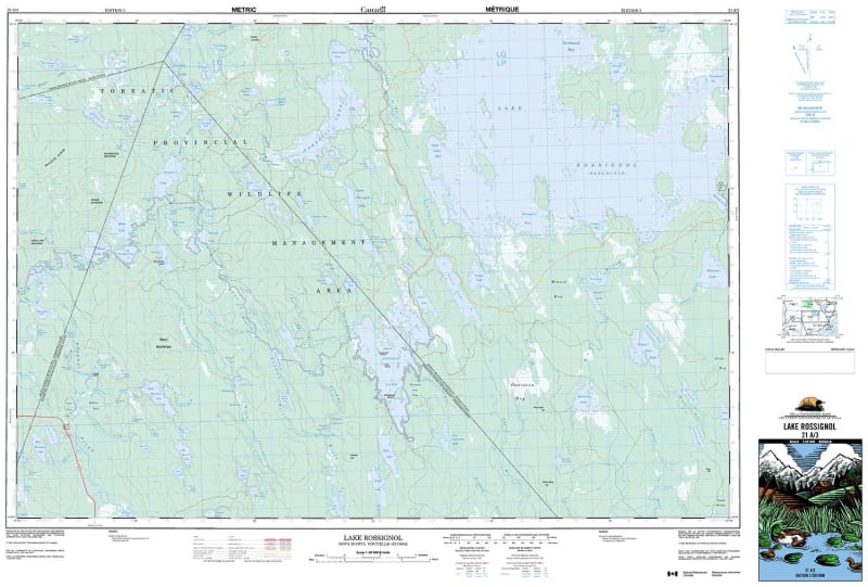 021A03 - LAKE ROSSIGNOL - Topographic Map