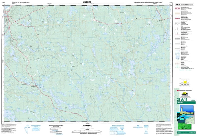 021A11 - MILFORD - Topographic Map